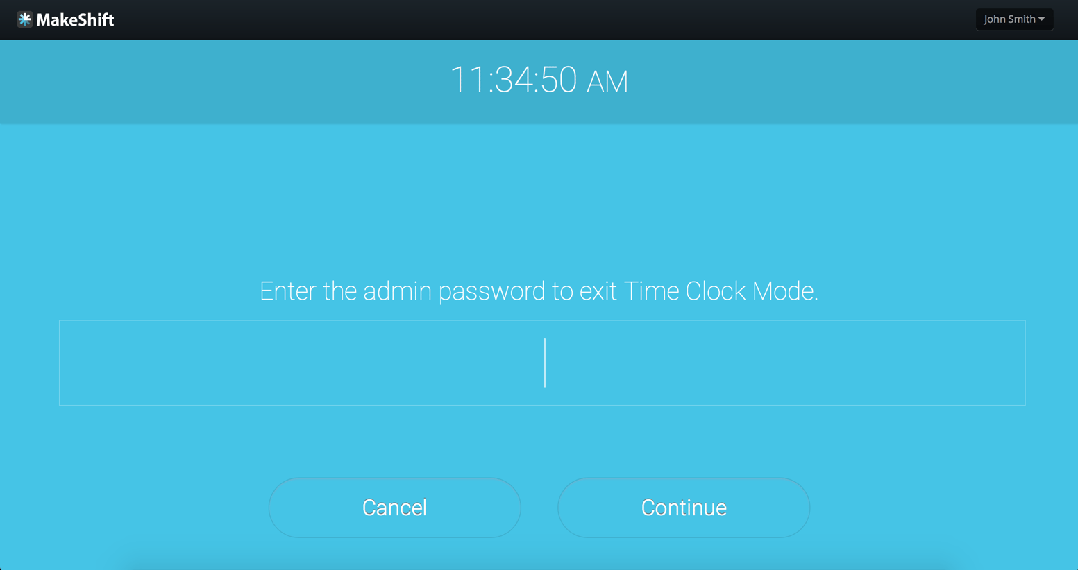 Desktop Time Clock Mode